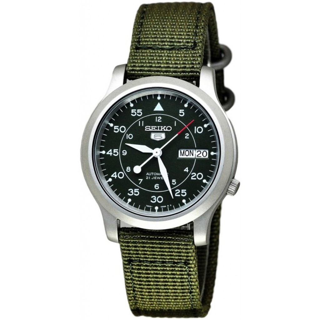 RELOJ SEIKO SNK805K2 AUTOMATIC 21 JEWELS MILITARY GREEN - Relojes Seiko ...